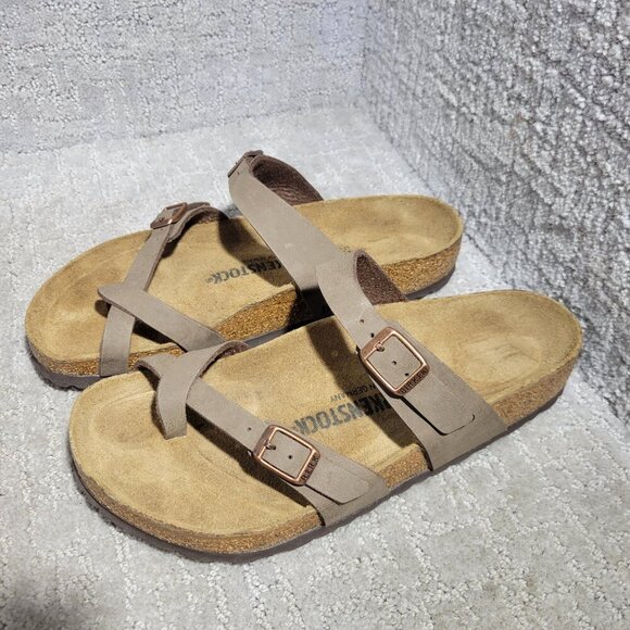 Birkenstock | Shoes | Birkenstock Mayari Unisex Size 39 L8 M6 R Brown ...